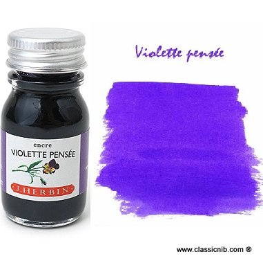 J Herbin 10ML/1/3 ounce Bottles: 10 ML J.Herbin Violette Pensee