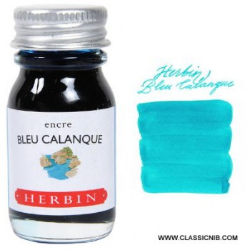 J Herbin 10ML/1/3 ounce Bottles: 10 ML J. Herbin Bleu Calanque